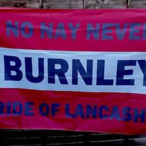 Burnley FC Football Flag 5ft by 3ft - Shirt Scarf Badge Poster Print ...