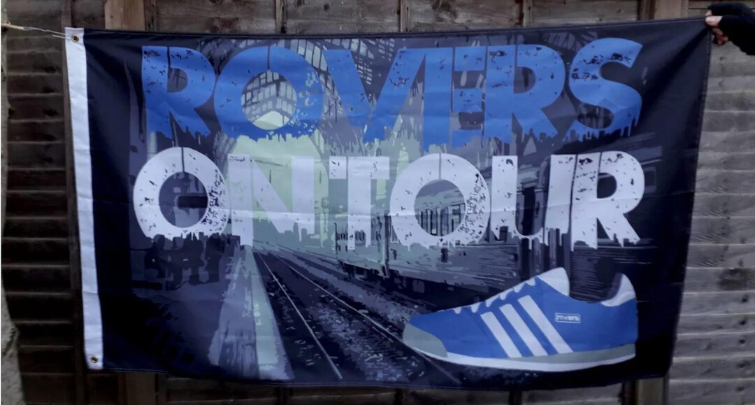 Blackburn Rovers BRFC Football Flag 5ft by 3ft - Shirt Scarf Badge ...