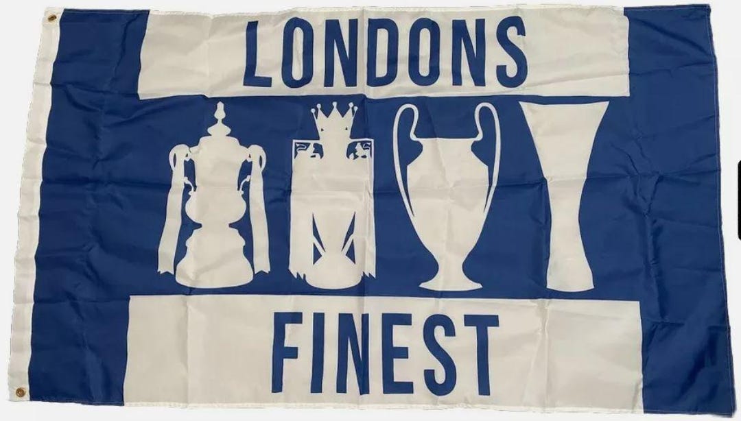 BRAND NEW* Chelsea FC Flag Football 5ft by 3ft - Shirt Scarf Badge ...