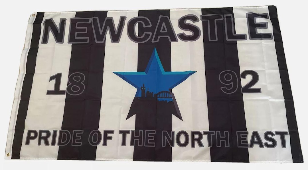 Newcastle United Toon Flag 5ft by 3ft - Shirt Scarf Badge Poster **LAST ...