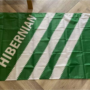 Hibernian FC Hibs Football Flag 5ft by 3ft - Shirt Scarf Badge Poster ...