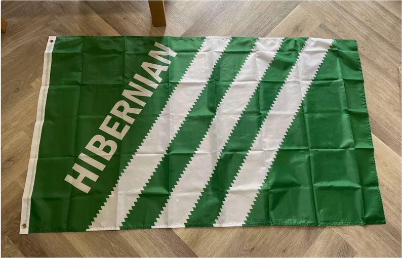 Hibernian FC Hibs Football Flag 5ft by 3ft - Shirt Scarf Badge Poster ...