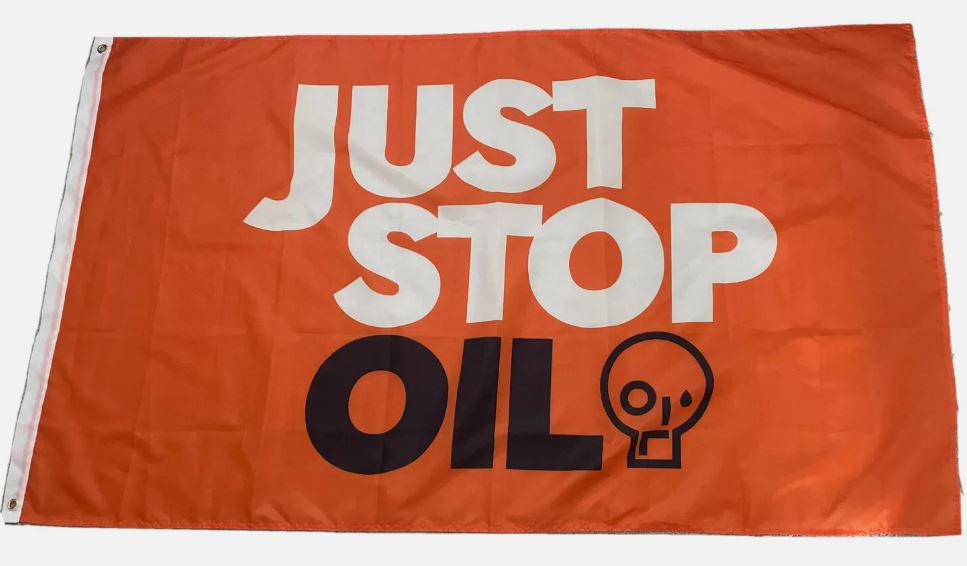 Just Stop Oil Flag 5ft by 3ft - Extinction Rebellion Save the Planet ...