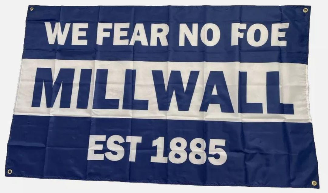 Millwall FC Football Flag 5ft by 3ft - Shirt Scarf Badge Poster ...