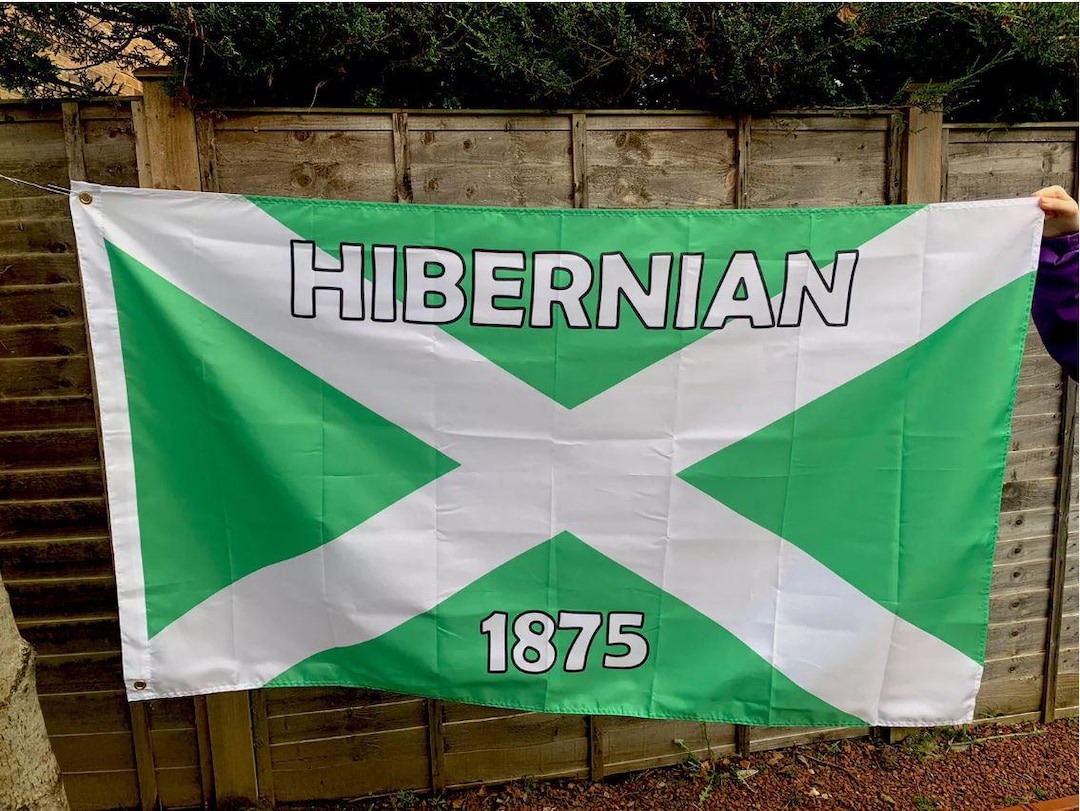 Hibernian FC Hibs Flag 5ft by 3ft - Shirt Scarf Badge Poster - Etsy