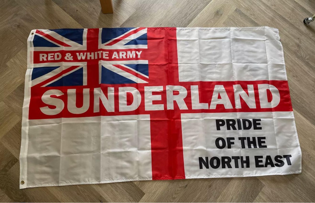 Sunderland FC Flag 5ft by 3ft - Shirt Scarf Badge Poster Programme ...