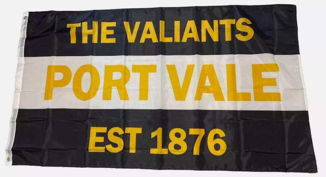 Port Vale FC Football Flag 5ft by 3ft - Shirt Scarf Badge Poster ...