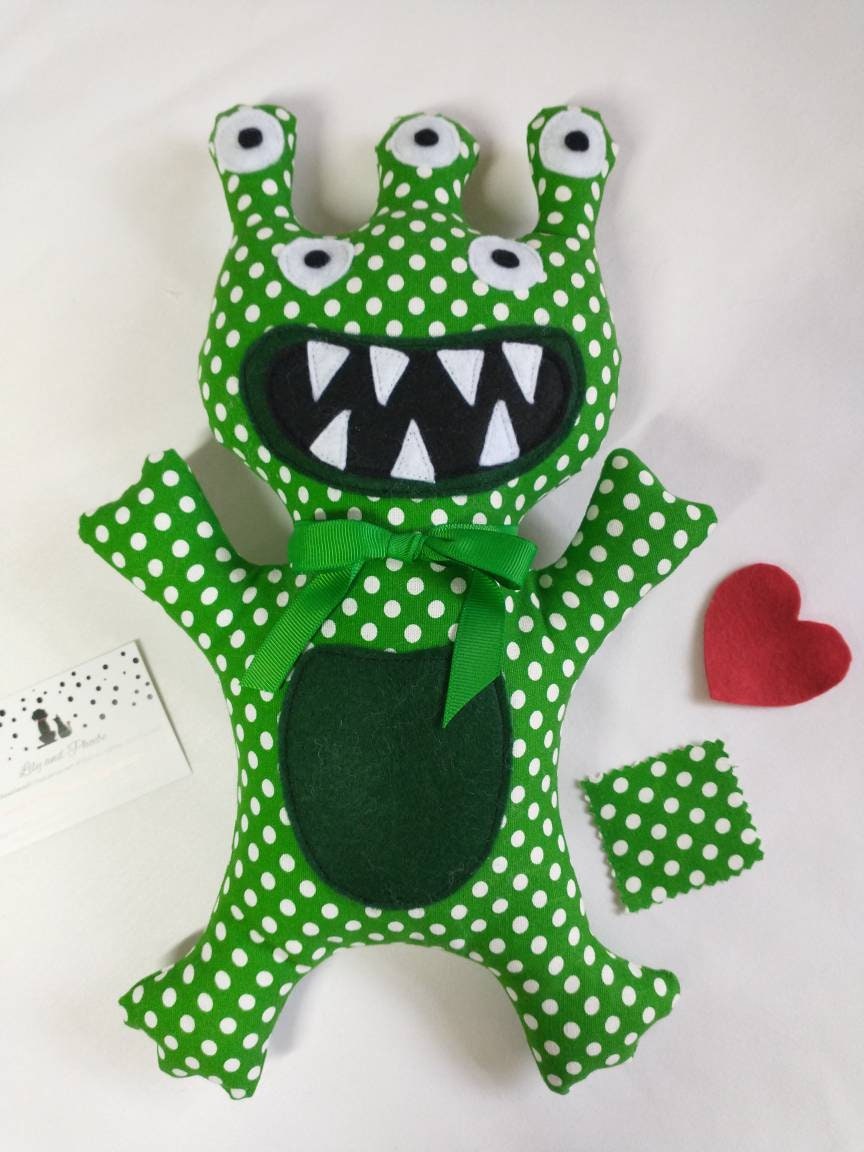 Alien Monster Stuffed Fabric Toy available Now - Etsy