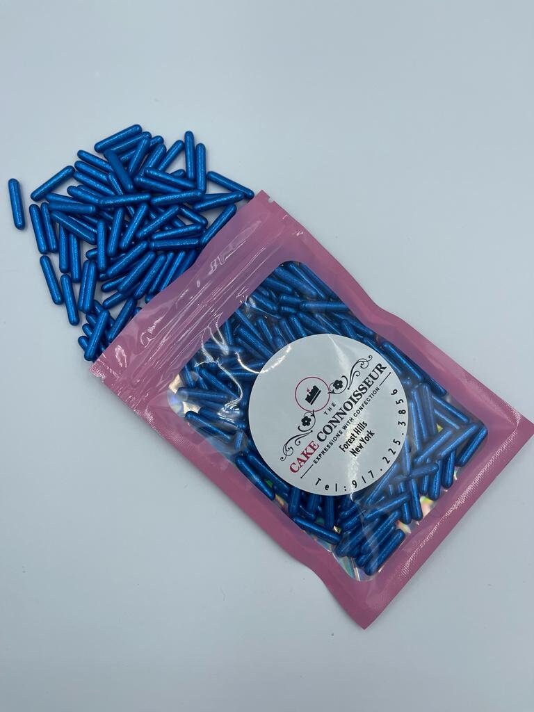 Blue Sprinkle Rods - Macaroni Dragees - Etsy
