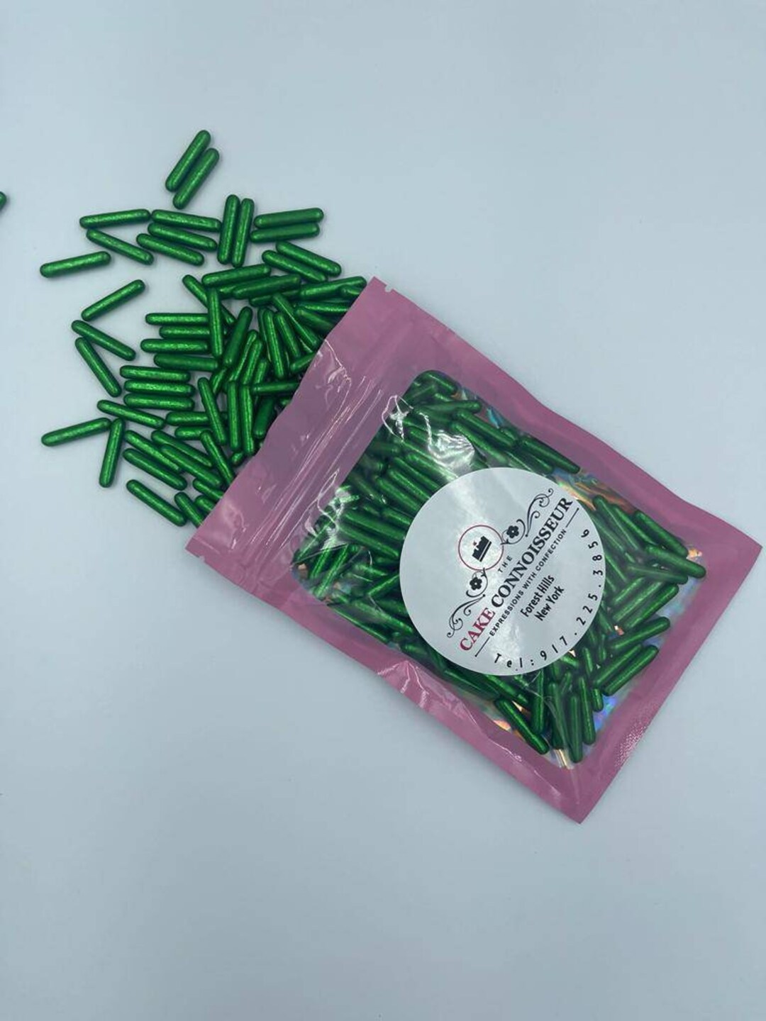 Green Sprinkle Rods - Macaroni Dragees - Etsy