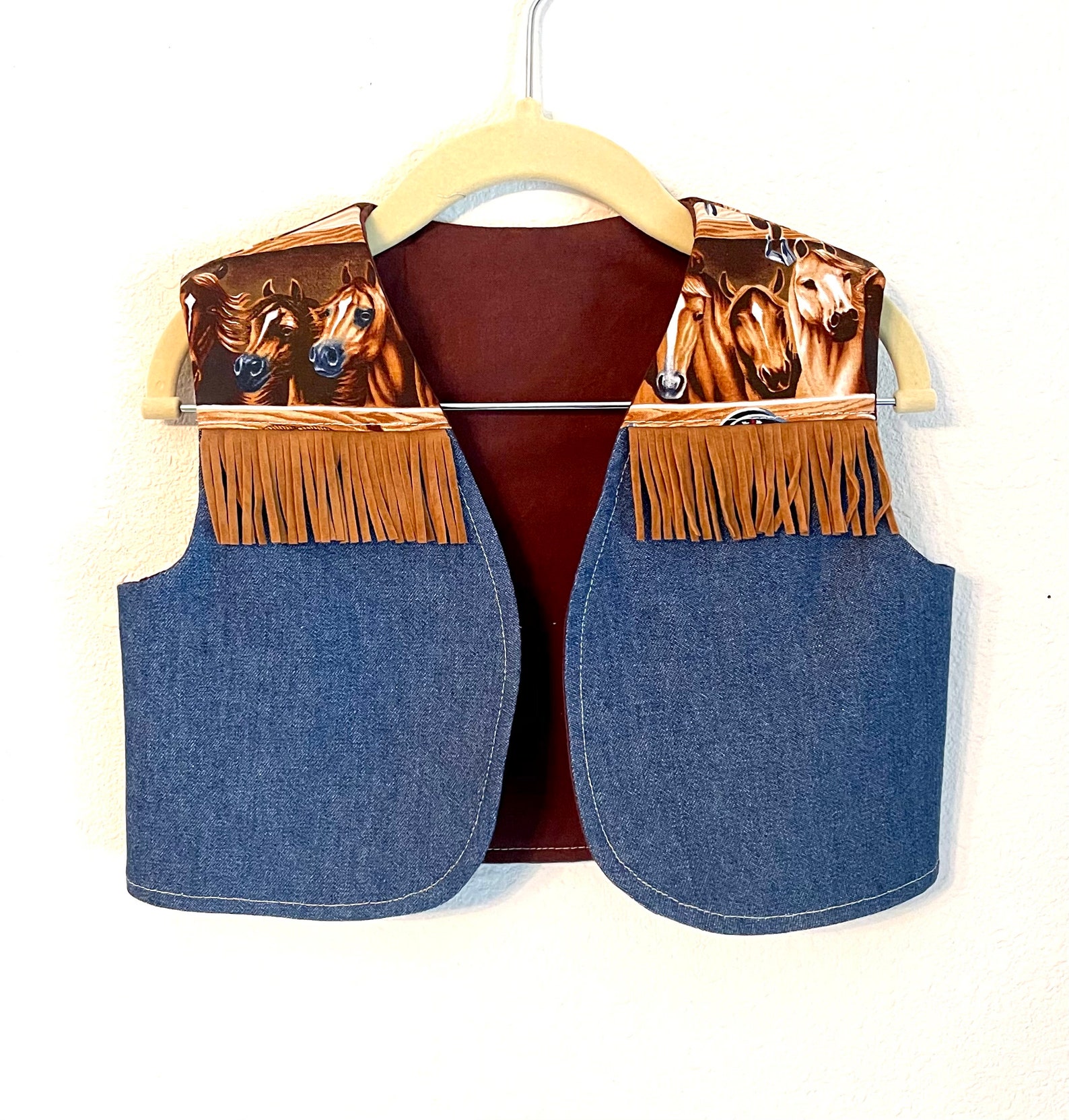 Girls Western Vest, Cowgirl Vest - Etsy