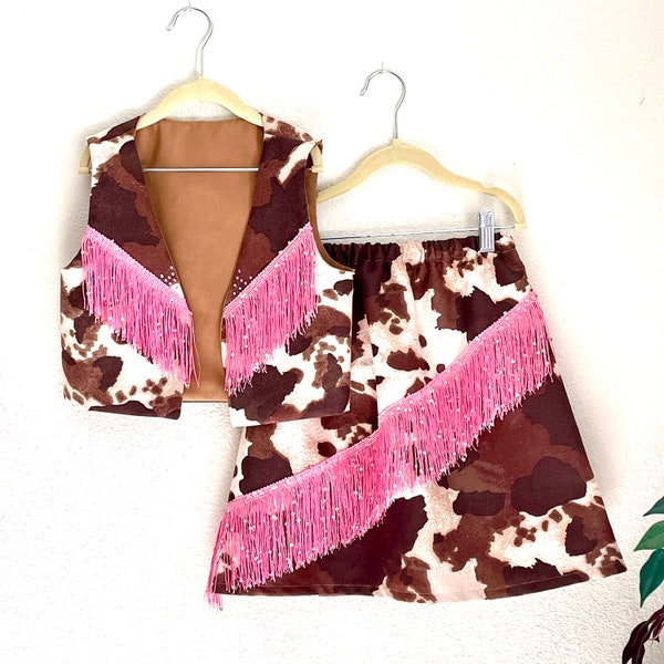 Cow Print Vests - Etsy