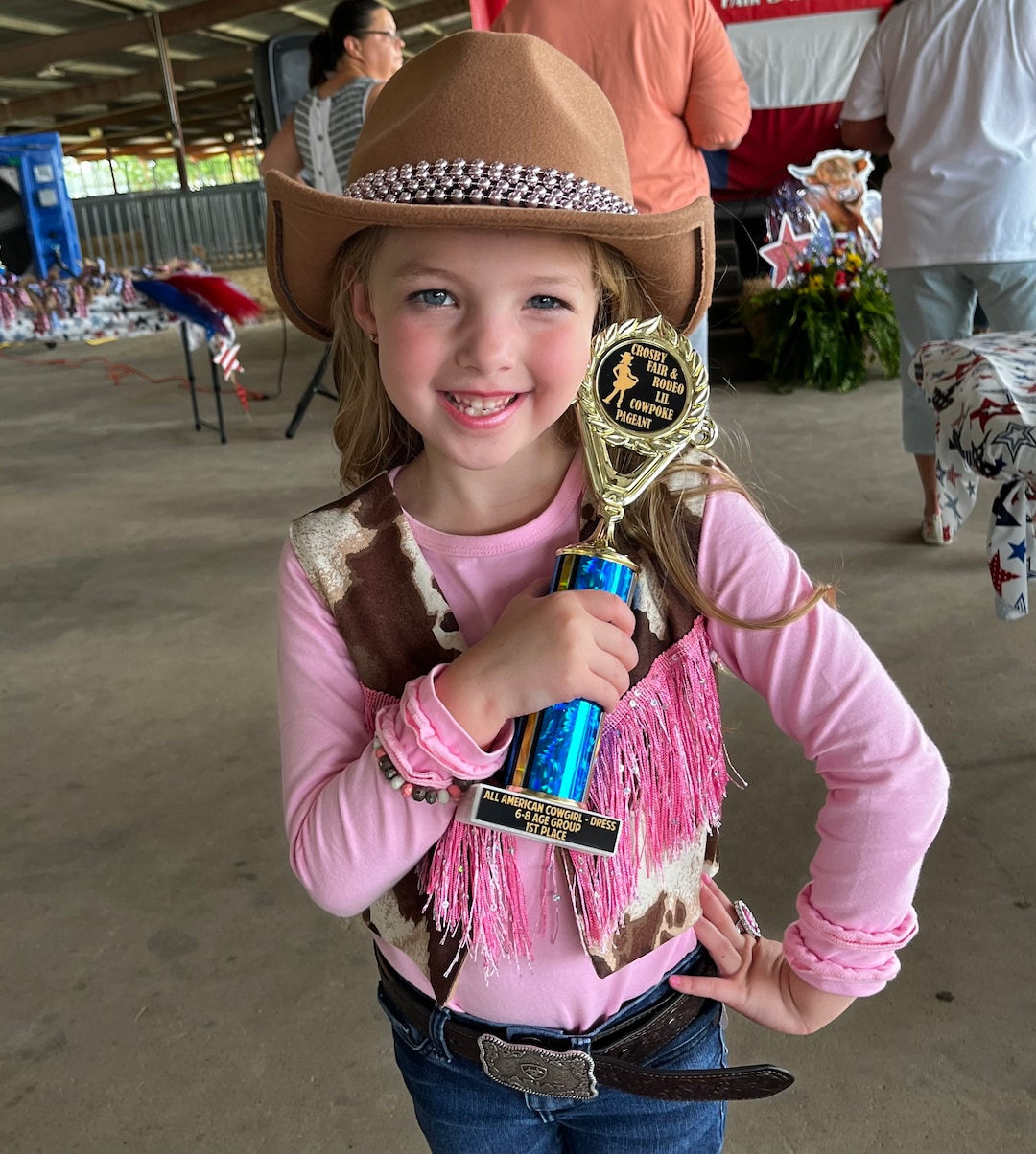Cowgirl Cowhide Print Vest With Pink, Red or Turquoise Sequin Fringe - Etsy