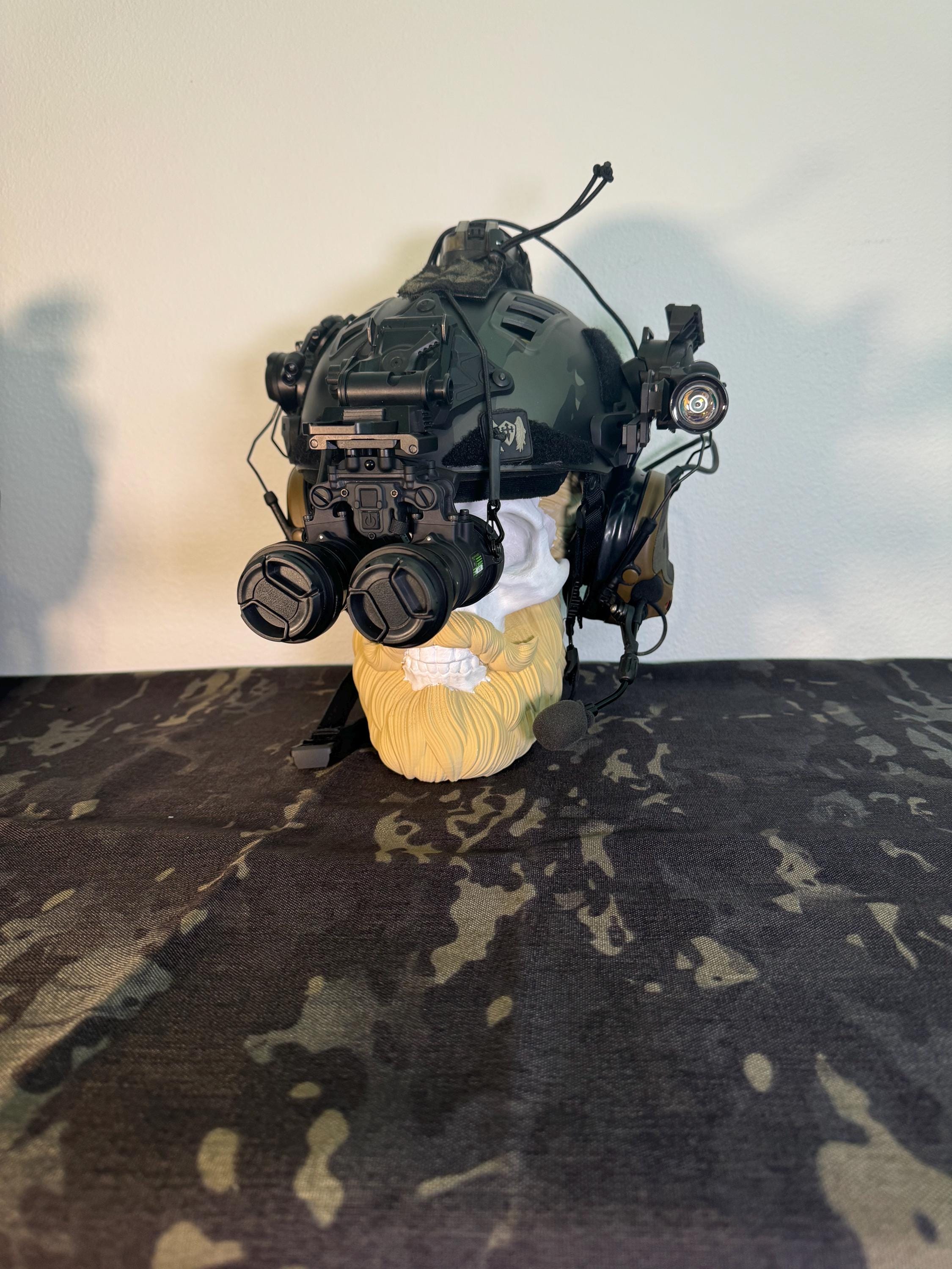NVG Helmet Display Skull With Light up Eyes - Etsy