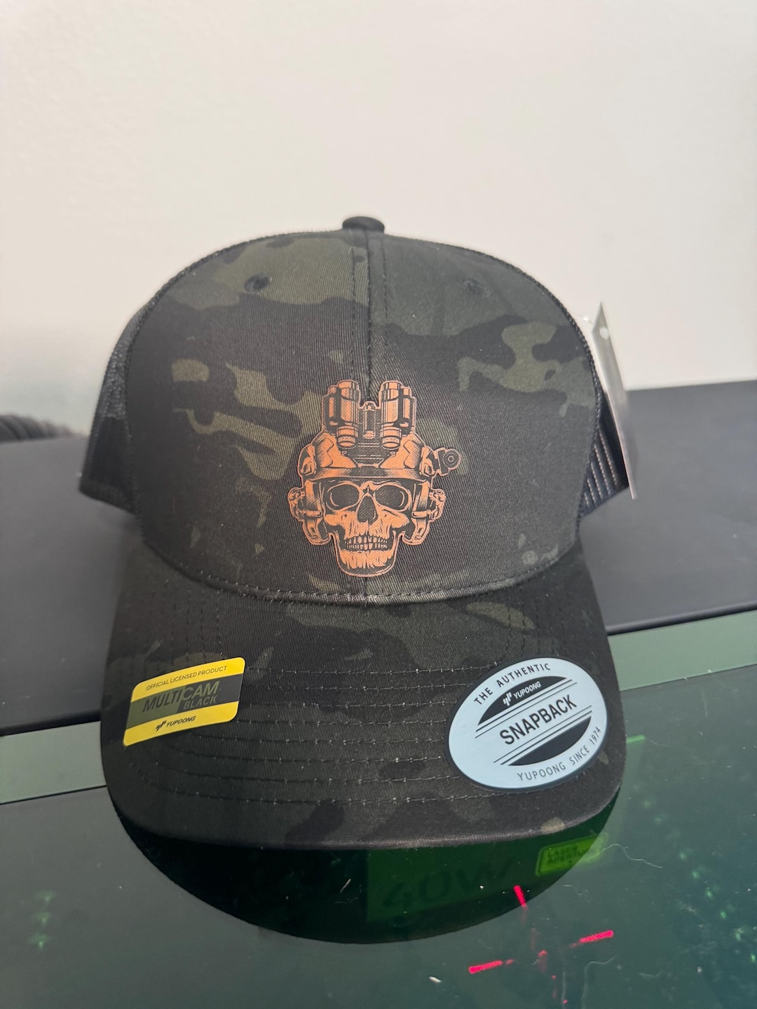 NVG Skull Ball Cap in Camo or Custom Design Your Own - Etsy