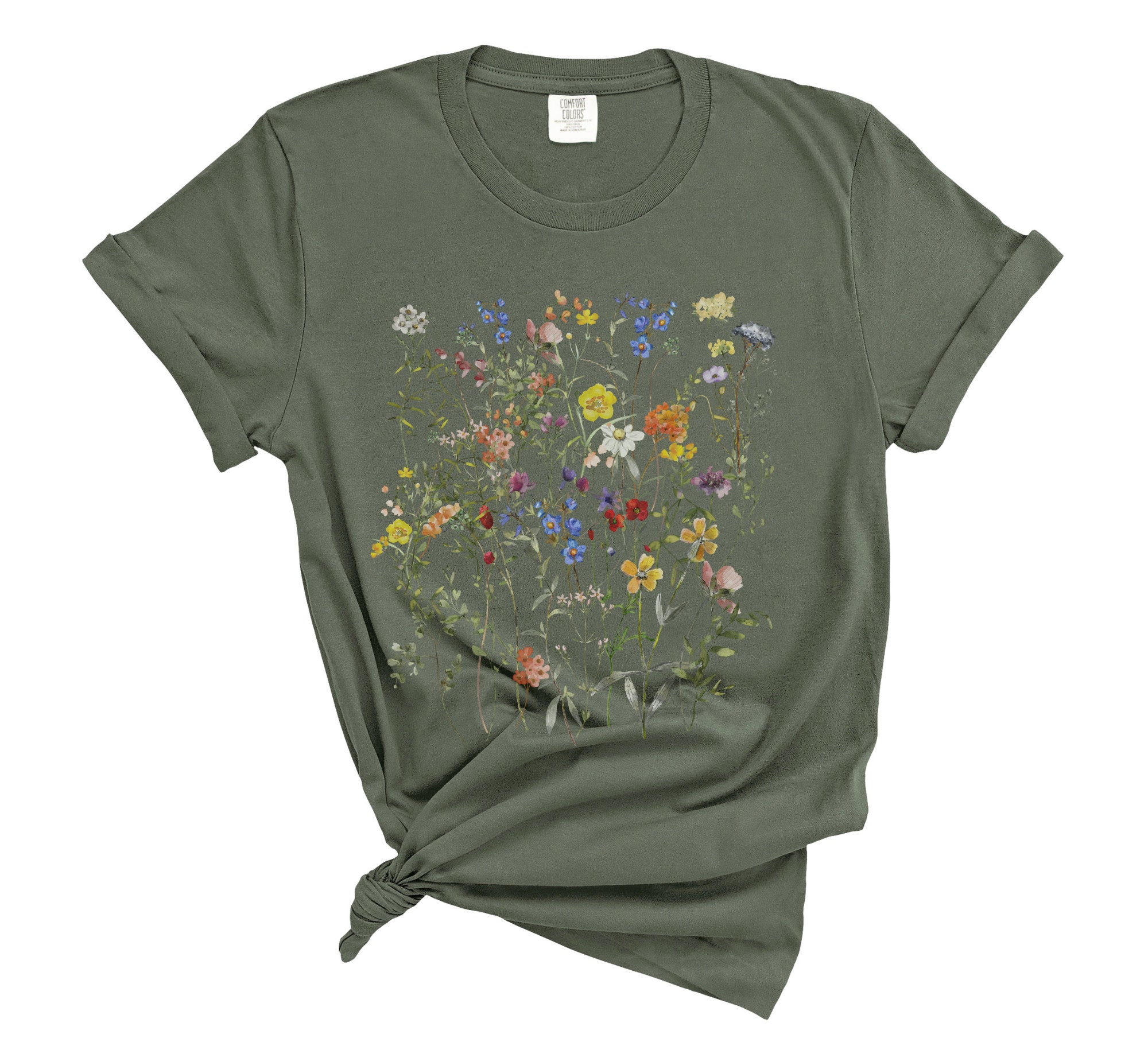 Wildflowers Shirt | Cottagecore Tshirt | Comfort Colors Tee | Gardening ...