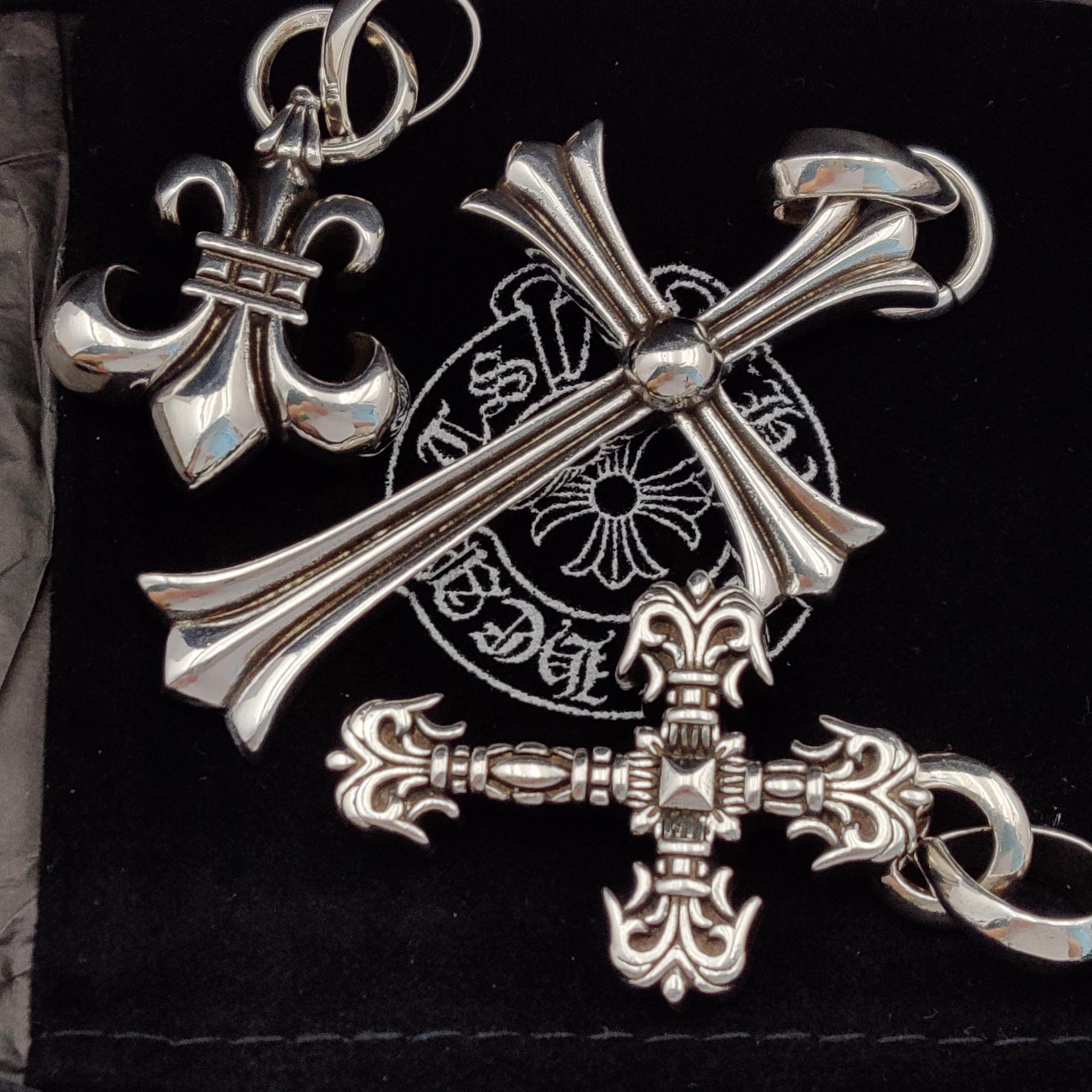 Chrome Hearts Cross Pendant Sterling Silver - Etsy Chrome Hearts Cross Pendant Sterling Silver - Etsy