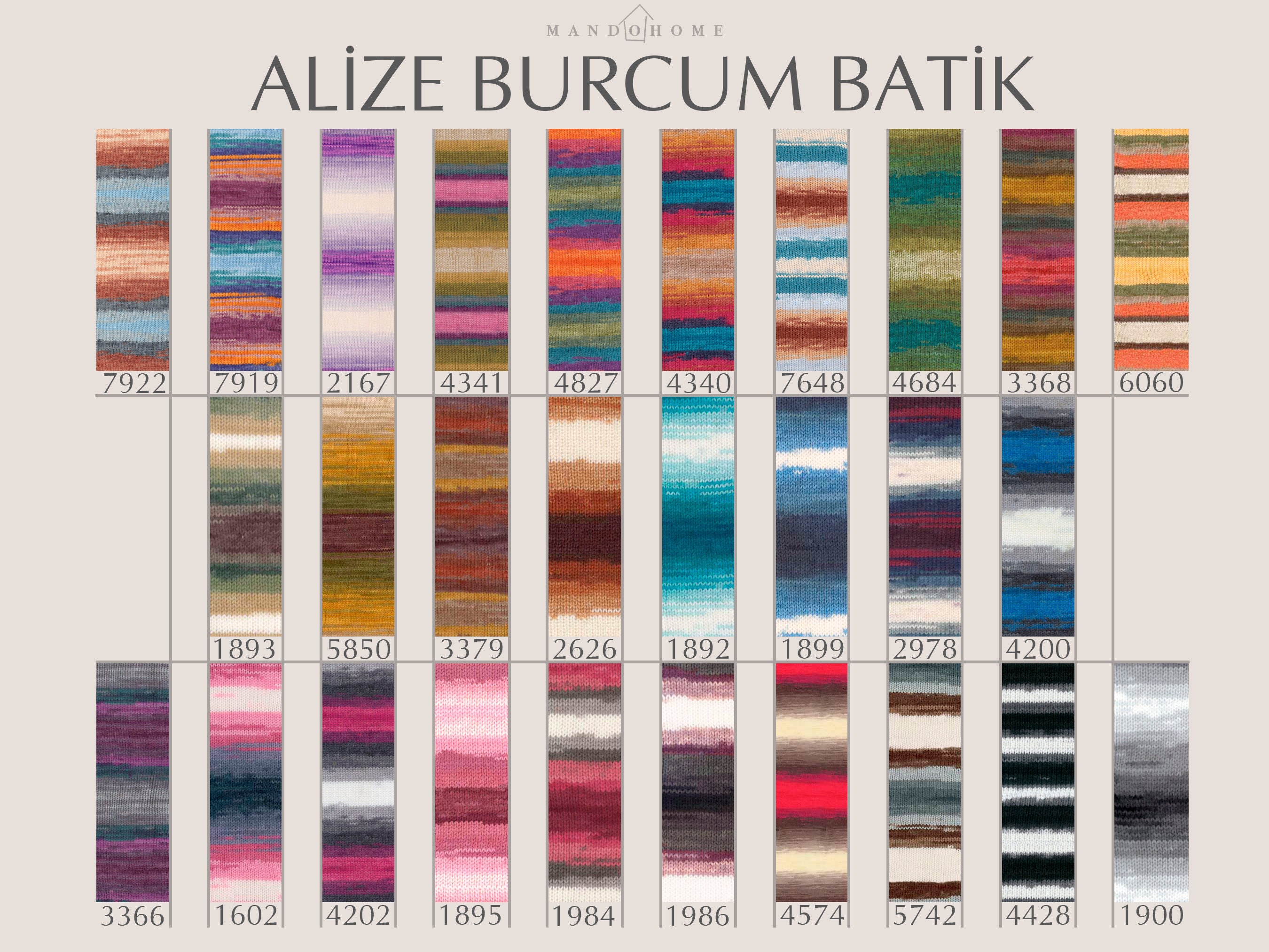 Alize Burcum Batik , Chunky Yarn Premium Acrylic for All Knitting, Soft Warm, Ideal for Seasonal ...