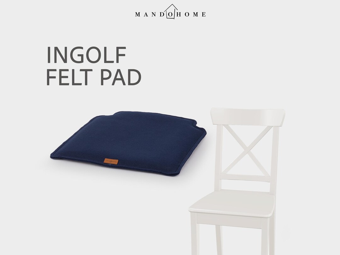 Felt Ingolf Chair Cushion – Custom Size, Wipeable Seat Pad - Etsy