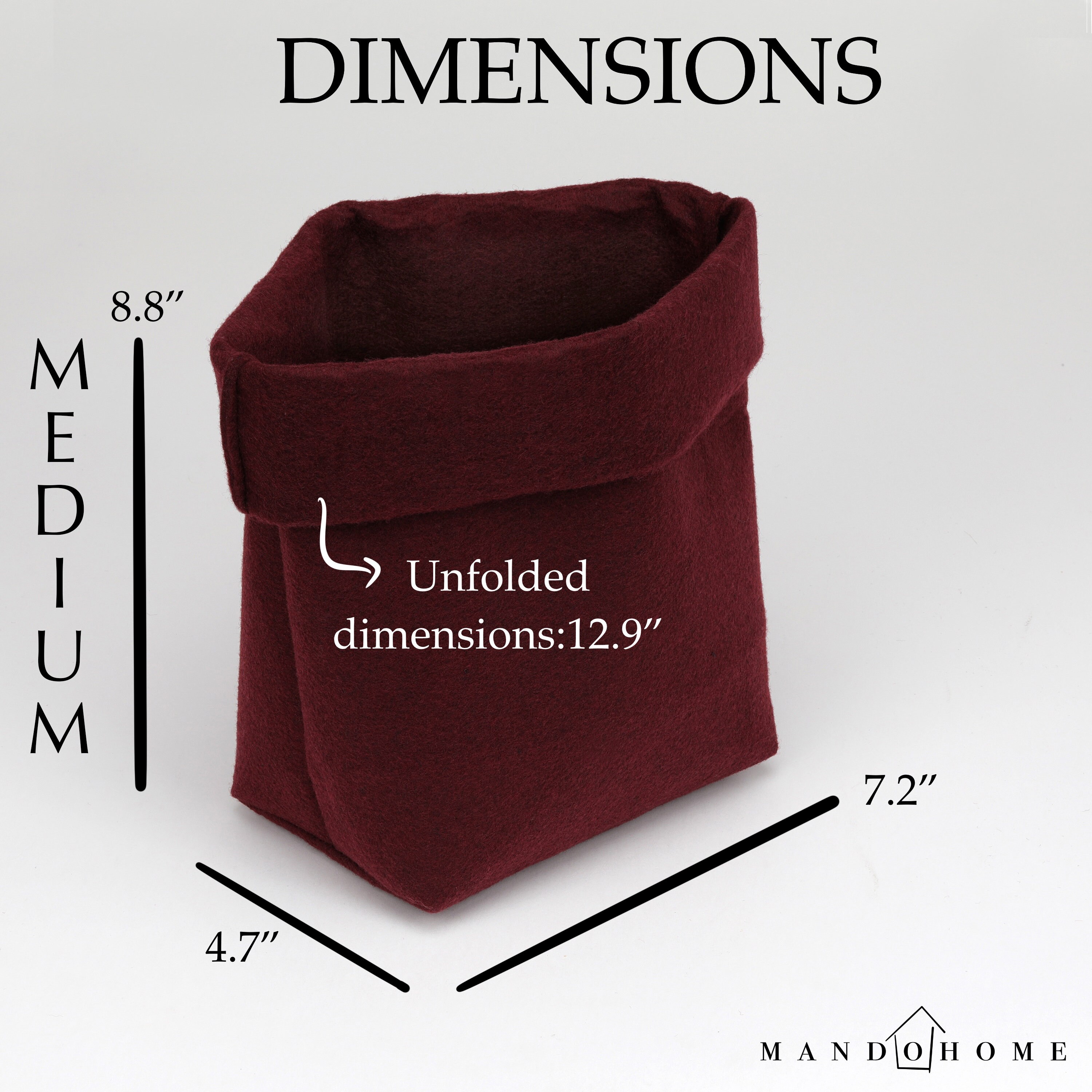 Multipurpose Felt Sacks 3 Sizes Noel Sacks Decorative Sack Gift for ...