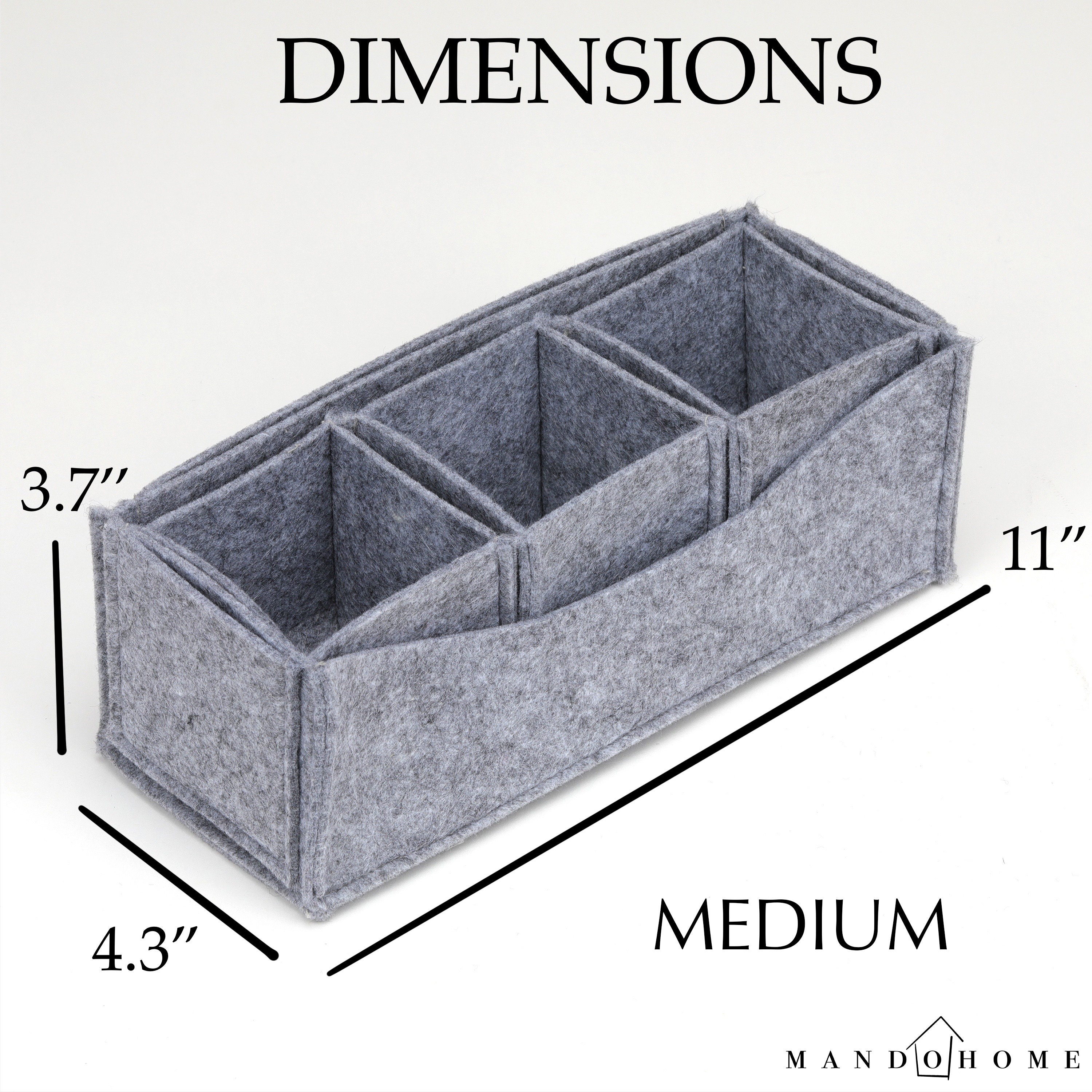 Customizable Felt Organizer Bins Stylish Felt Storage Boxes 20 Color ...