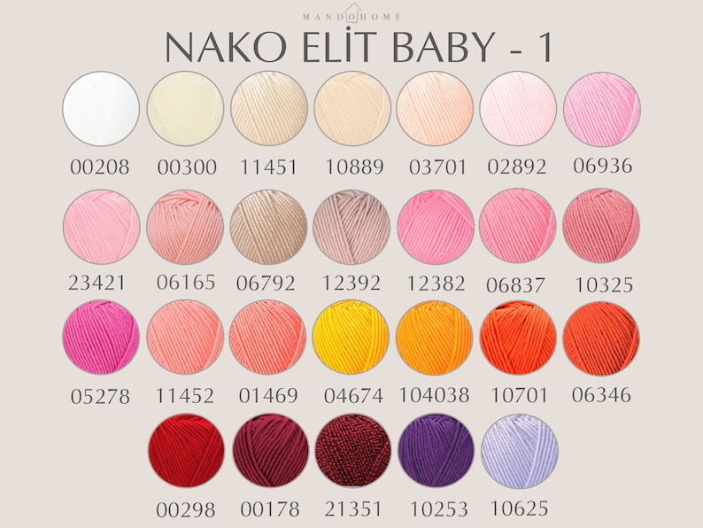 Nako Elite Baby Yarn for Sweaters Yarn: Soft Premium Acrylic, 250m ...