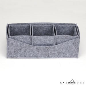 Removable Multipurpose Felt Box With 3 Pockets | 3 Sizes | Storage ...
