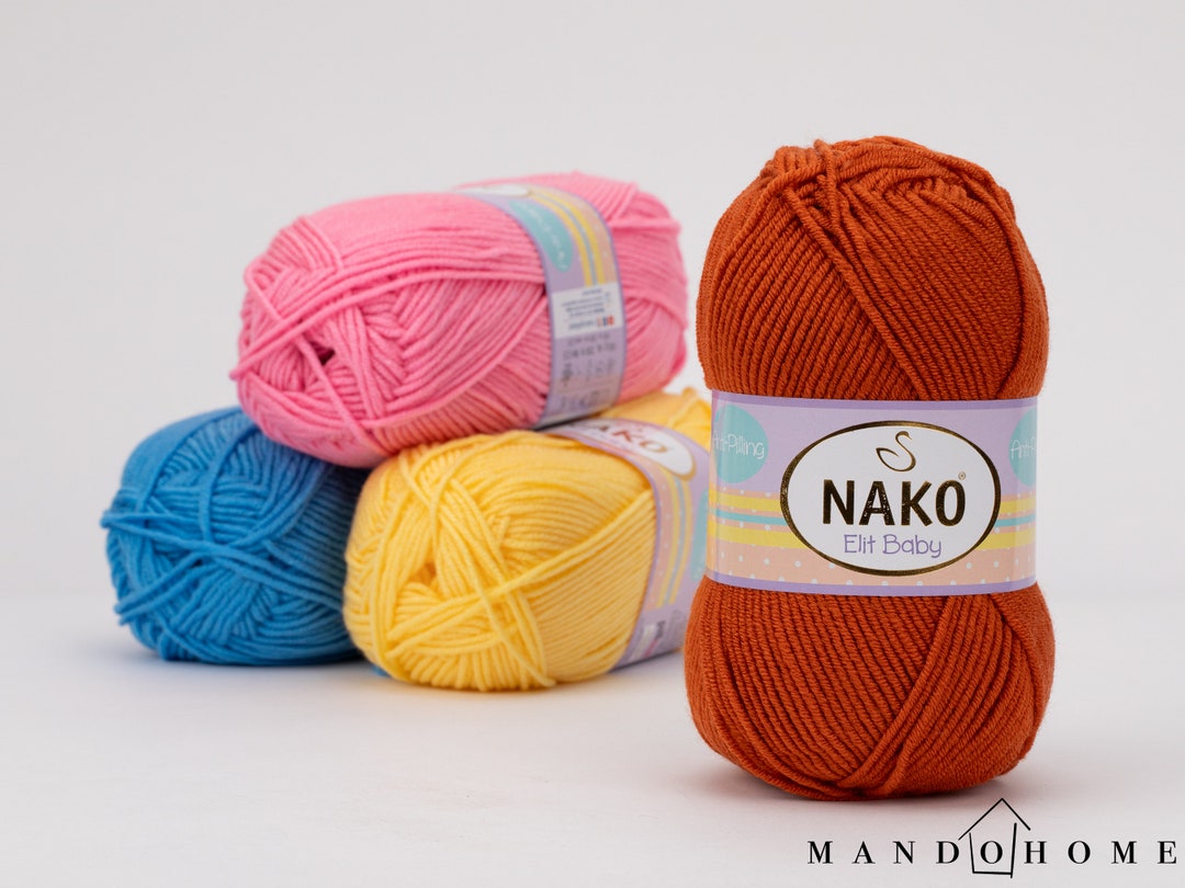Nako Elite Baby Yarn for Sweaters Yarn: Soft Premium Acrylic, 250m ...