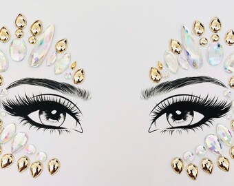 Huge BINDI Pack-gold Face Jewel Face Gem Gold Stick on - Etsy