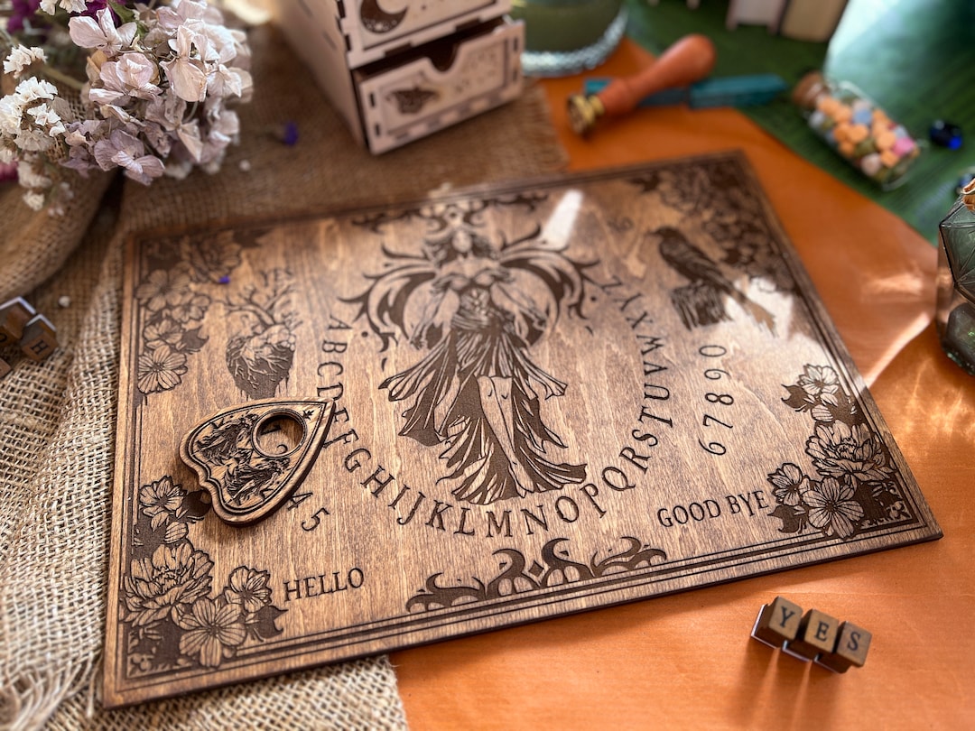 Ouija Board, Spiritual Board, Ouija Planchette, Talking Board, Witch ...