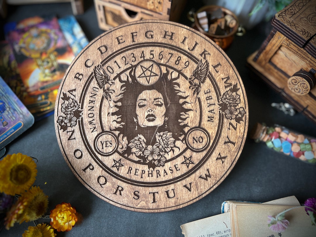 Pendulum Board Pentagram, Dowsing Divination Tool, Pagan Decor, Witchcraft, Witchy, Witch Altar ...