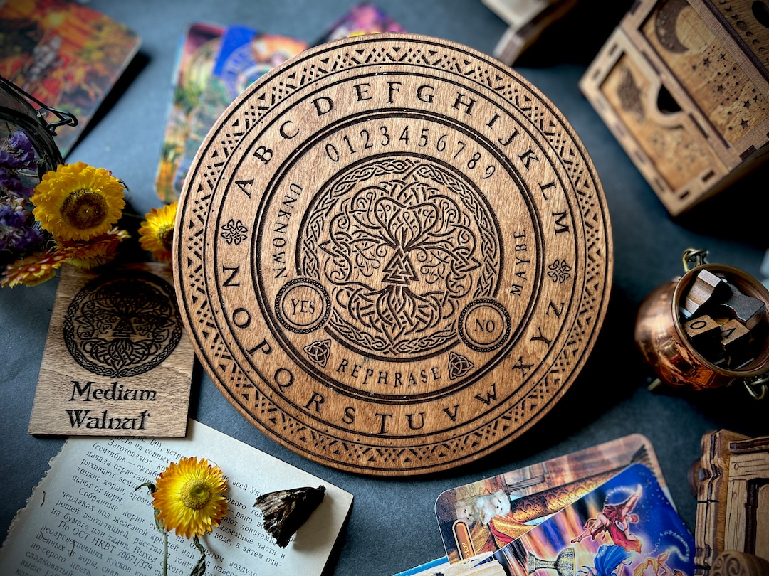 Celtic Tree of Life Pendulum Board, Divination Tool, Pagan Decor ...