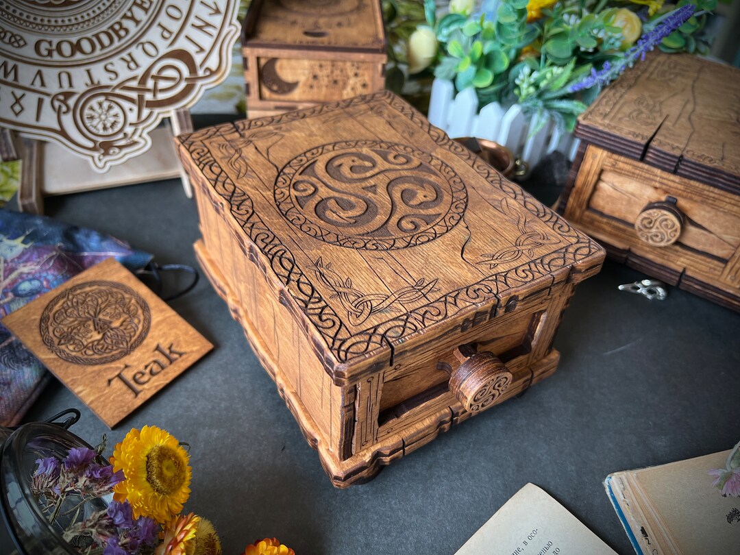 Tarot Card Holder, Drawer Box, Tarot Deck Holder, Tarot Organization ...