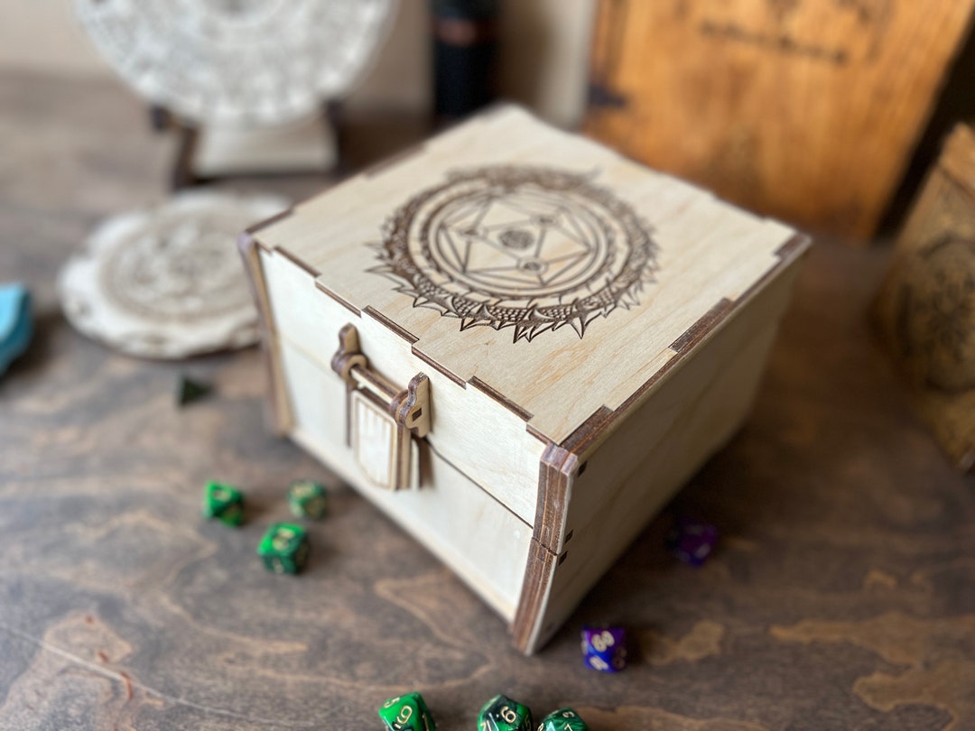 Unfinished Card Storage Box, Dnd Card Box, Dnd, Dnd Accessories, Dnd ...