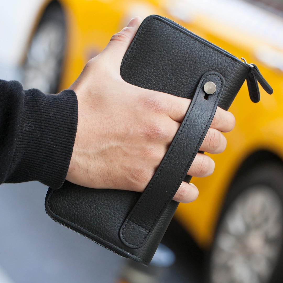Phone Case Wallet and Handbag, Double Zipper Closed Unisex Design ...