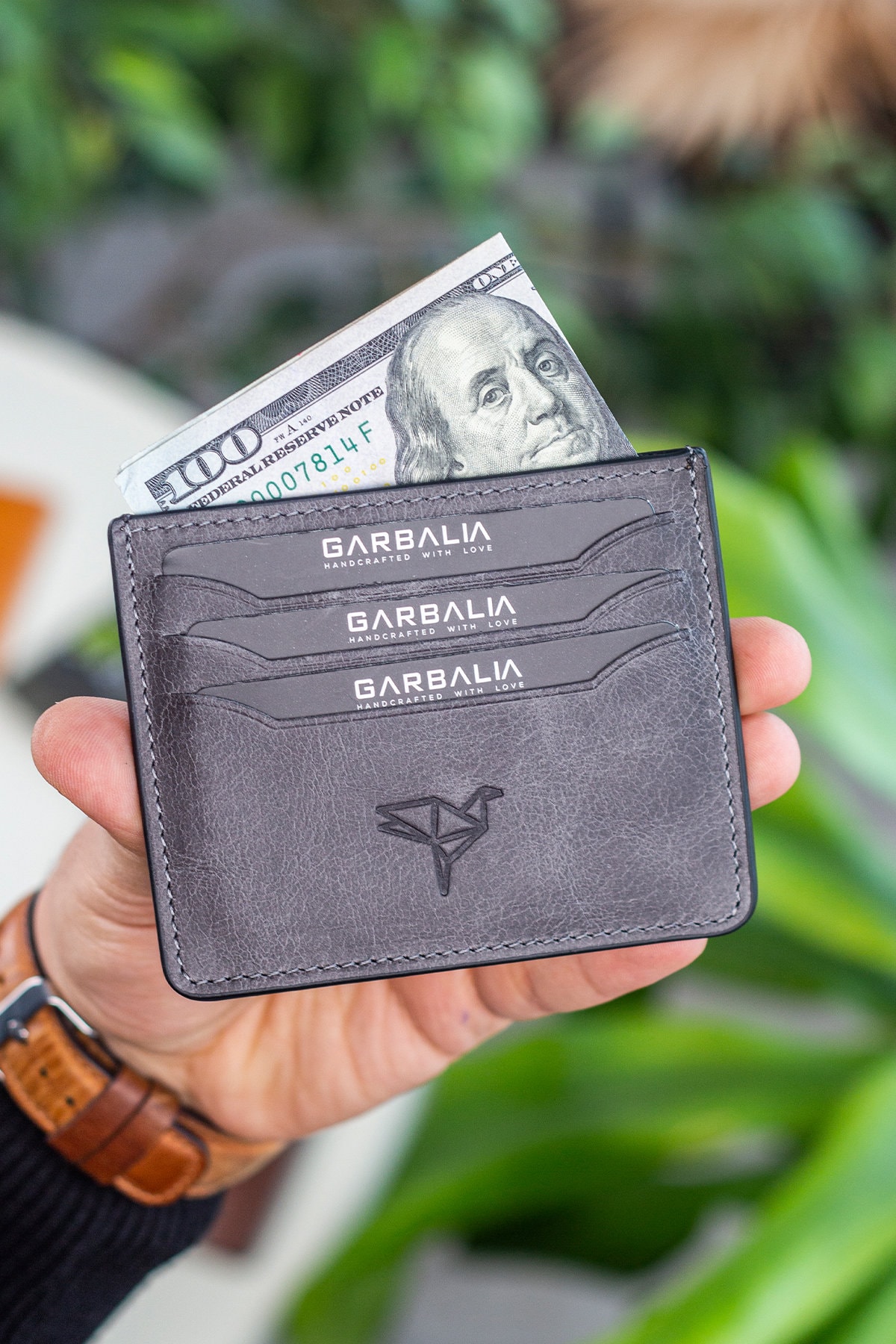 Thin Card Holder for Men Slim Leather Cardholder for Women | Etsy