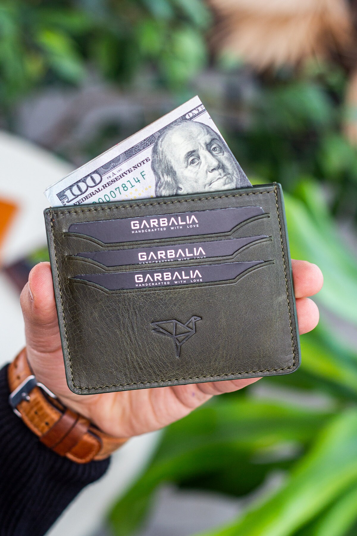 Thin Card Holder for Men Slim Leather Cardholder for Women | Etsy