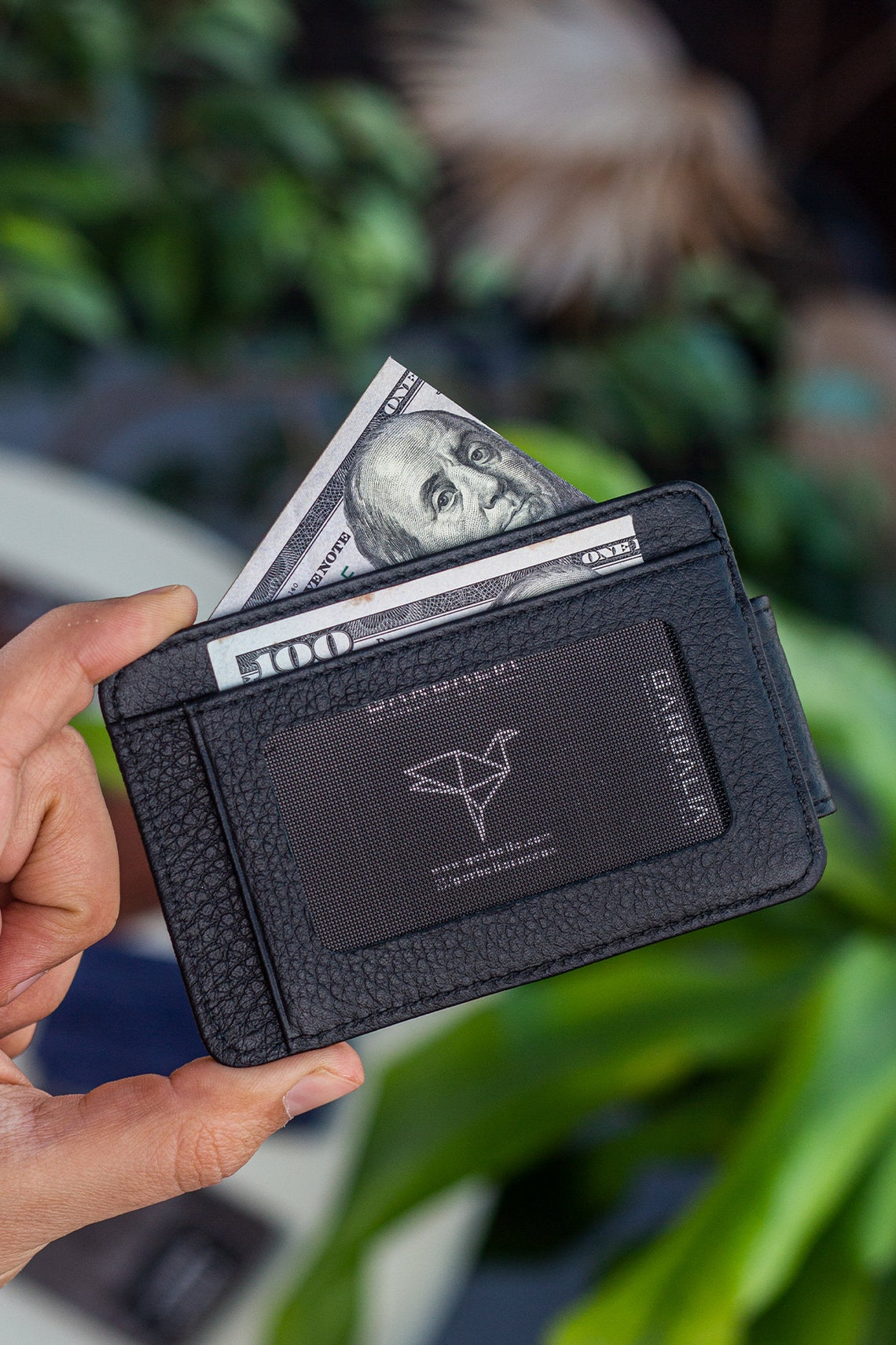 Magnetic Closure Genuine Leather Cardholder Wallet for Men | Etsy