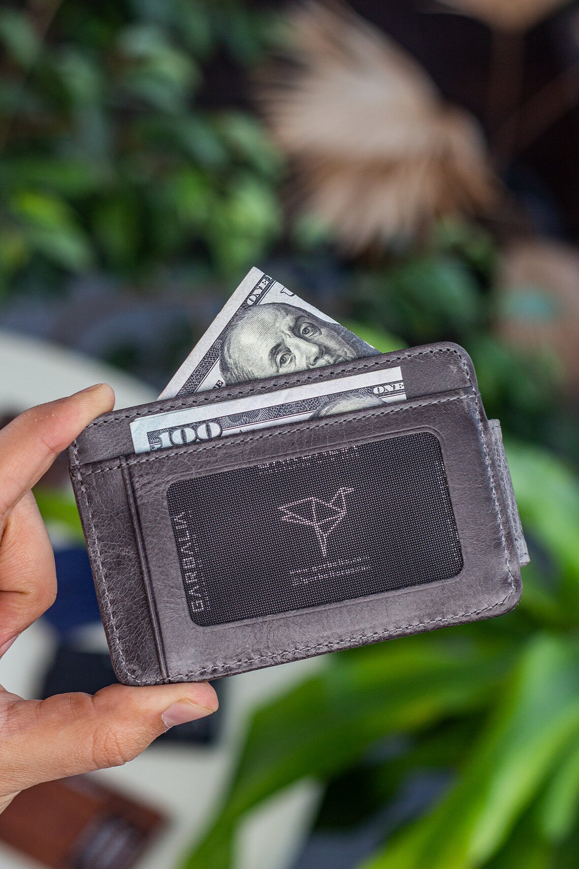 Magnetic Closure Genuine Leather Cardholder Wallet for Men | Etsy