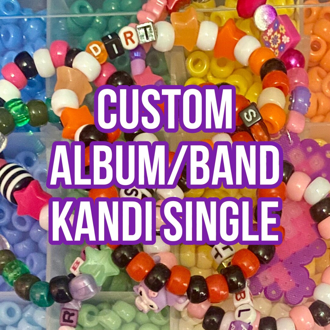 CUSTOM Album/band/musician Kandi Bracelet - Etsy