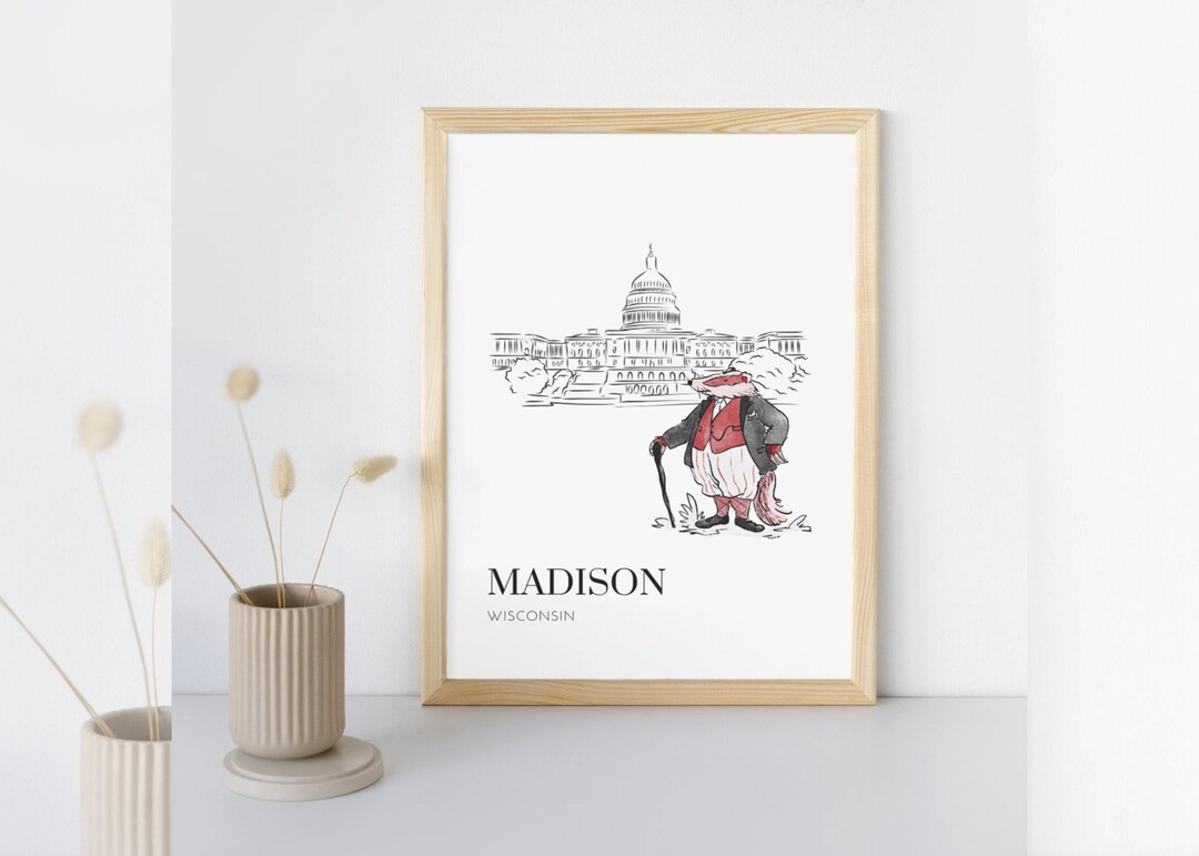UW Madison Wall Art | UW Madison Digital Print | UW Madison Dorm Decor ...