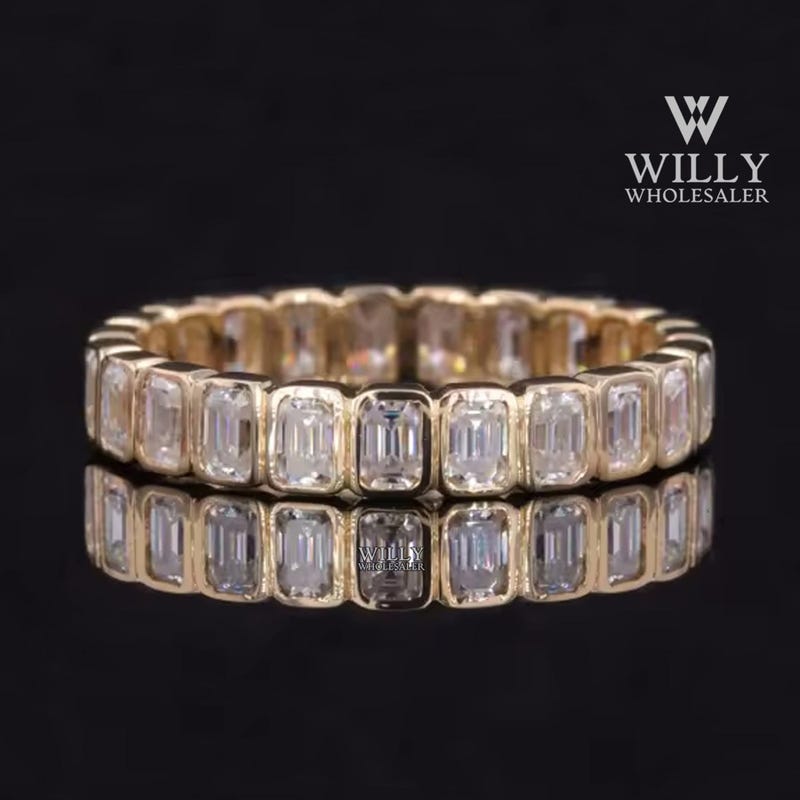 Emerald Platinum Bezel - Etsy