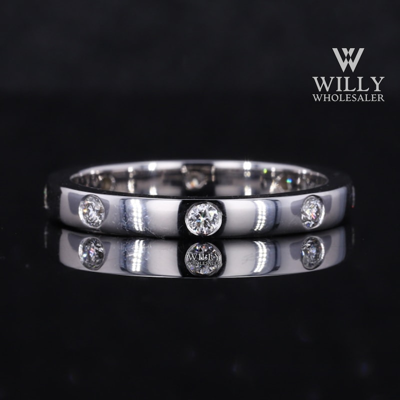 Flush Set Ring - Etsy