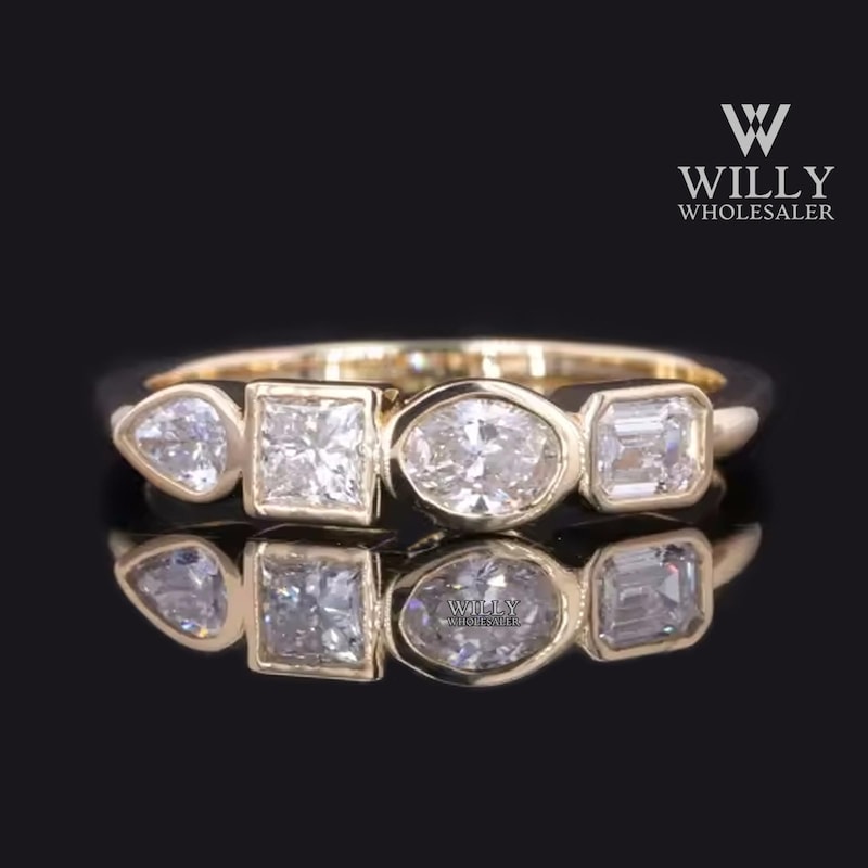 Mothers Ring 4 Stone - Etsy