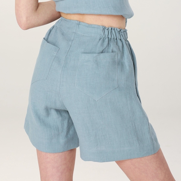 Linen Shorts - Etsy