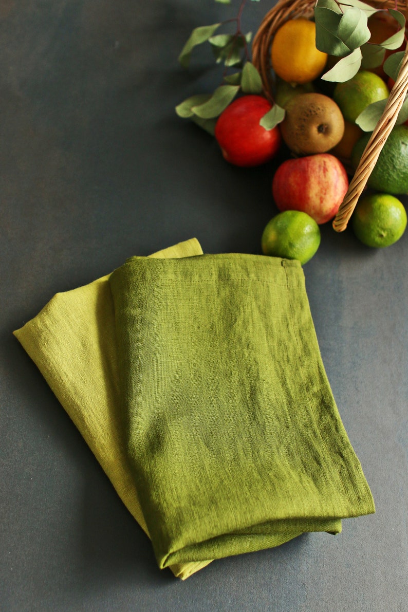 Linen Tea Towel Natural Linen Dishclothes Linen Kitchen - Etsy