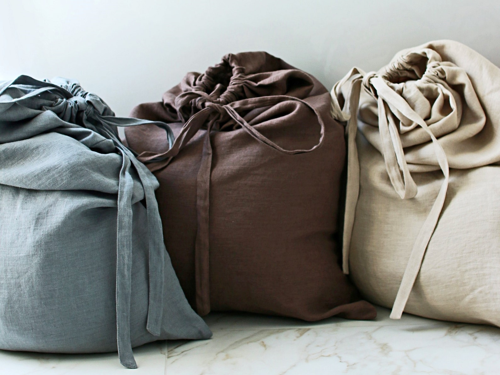 Linen Laundry/ Storage Bag - Etsy