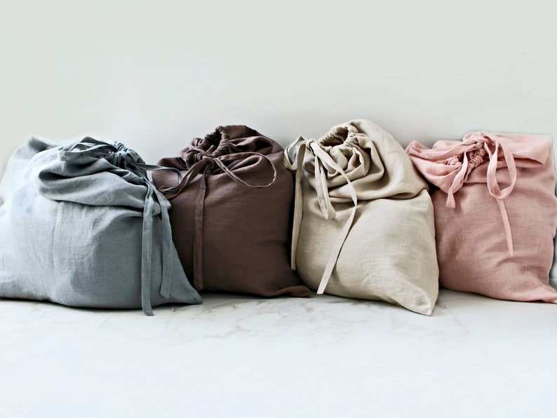 Linen Laundry/ Storage Bag - Etsy