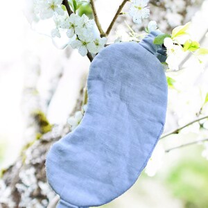 Linen Eye Mask + Pouch - Etsy