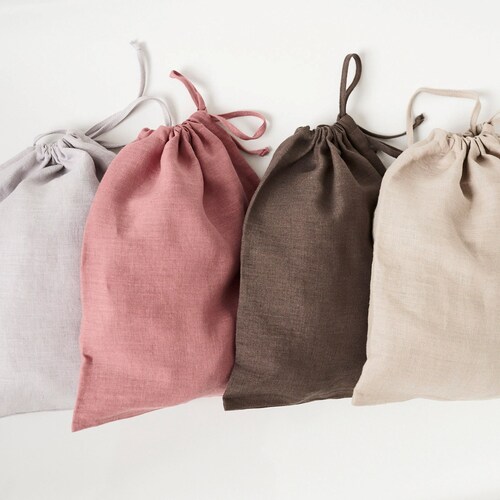 Linen Laudry Bag Large Colored Linen Laundry Bag Dusty Pink - Etsy